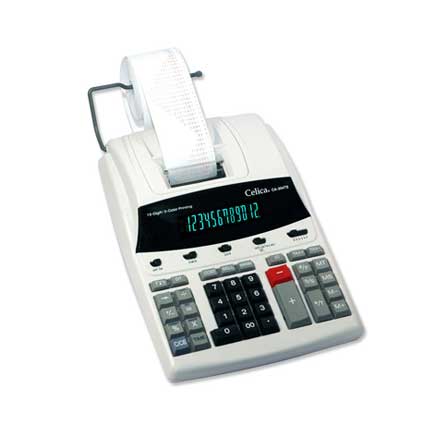 Calculadora Sumadora Celica 12 Dígitos 2 Tintas 4.3 Líneas P/Seg ...