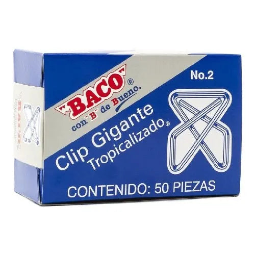 Clip Baco Gigante 2 Zincado C/50 – FullOffice.com